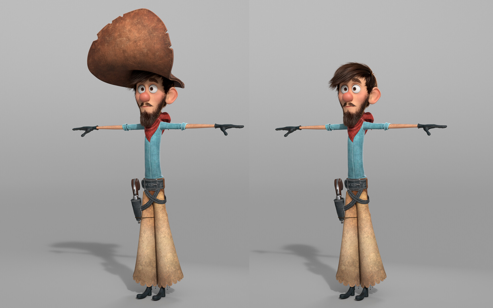 Stylized Cowboy Character Design for Animation – EAinc.